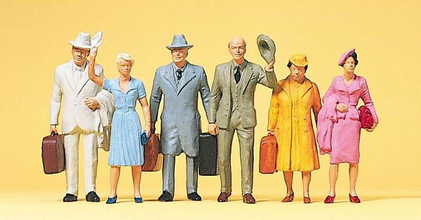 Preiser 45150 G Scale Value Series Figures -- Standing Passengers ...