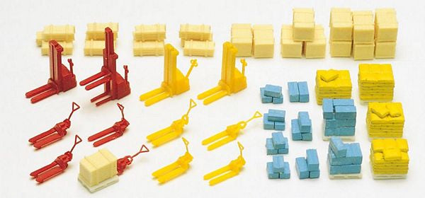 Preiser 79567 N Scale Pallet Jacks & Cargo Kit – East Car Audio