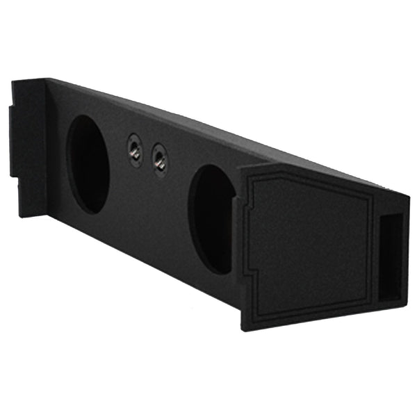 Q-Bomb Dual 12″ Ported Down-Firing Woofer Enclosure – East Car Audio