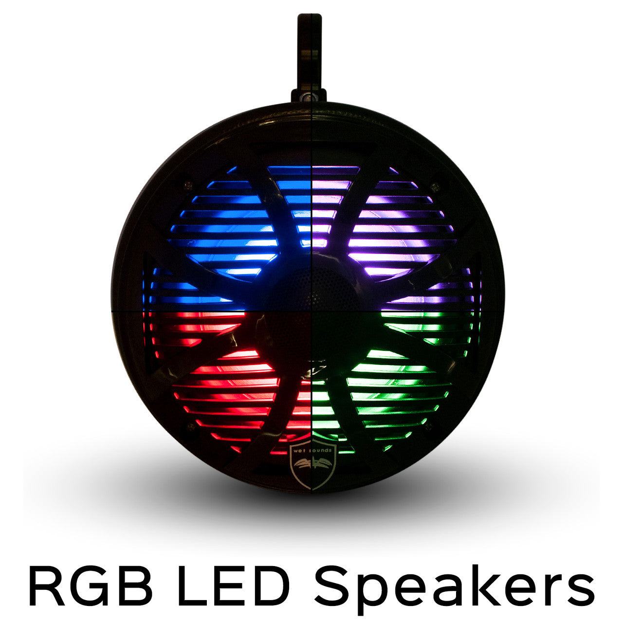 Wet Sounds REVO 6-SWB Black 6.5 Inch Marine LED Speakers & Enclosures ...