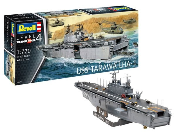Revell 5170 1/720 USS Tarawa LHA1 Assault Carrier Ship – East Car Audio