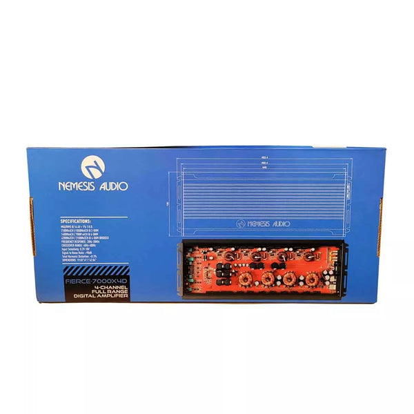 Nemesis Audio FIERCE-7000X4D 4-Channel 2100W x 4CH Full-Range Digital ...