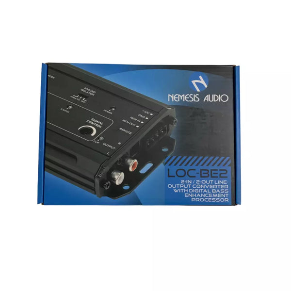 Nemesis Audio LOC-BE2 2-Channel Line Output Converter w/ Digital Bass ...