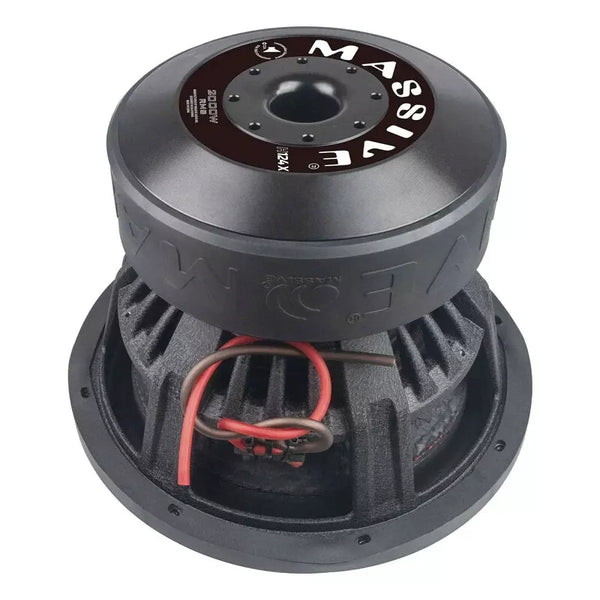 Massive Audio HIPPO H124X 4000 Watt 12" Dual 4 Ohm 3"VC MEGA Subwoofer ...