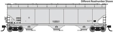 Walthers Mainline 910-7674 HO Scale 60' NSC 5150 3-Bay Covered Hopper ...