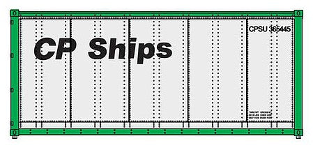 Walthers Scenemaster 8654 HO Scale 20' Smooth-Side Container - Ready t ...
