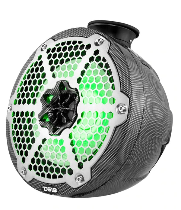 DS18 Hydro NXL-PS6 6.5" Pod 300w Speaker with Integrated RGB LED Light ...