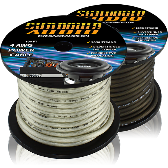 Sundown Audio 4 AWG Power Cable (100FT) – East Car Audio