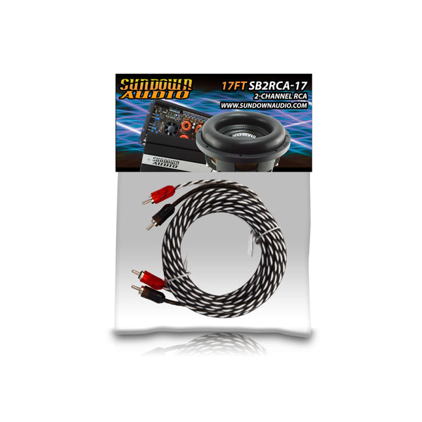 Sundown Audio 17 ft. 2 Channel Budget RCA Interconnect Cables (SB Seri ...