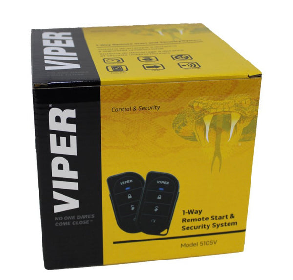 Viper 5105V Enhanced 1-Way Security and Remote Start System Car Alarm ...