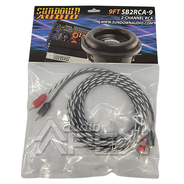 Sundown Audio 9 ft. 2 Channel Budget RCA Interconnect Cables (SB Serie ...