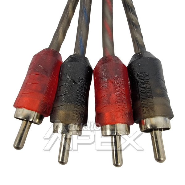 Sundown Audio 17 ft. 4 Channel Budget RCA Interconnect Cables (SB Seri ...